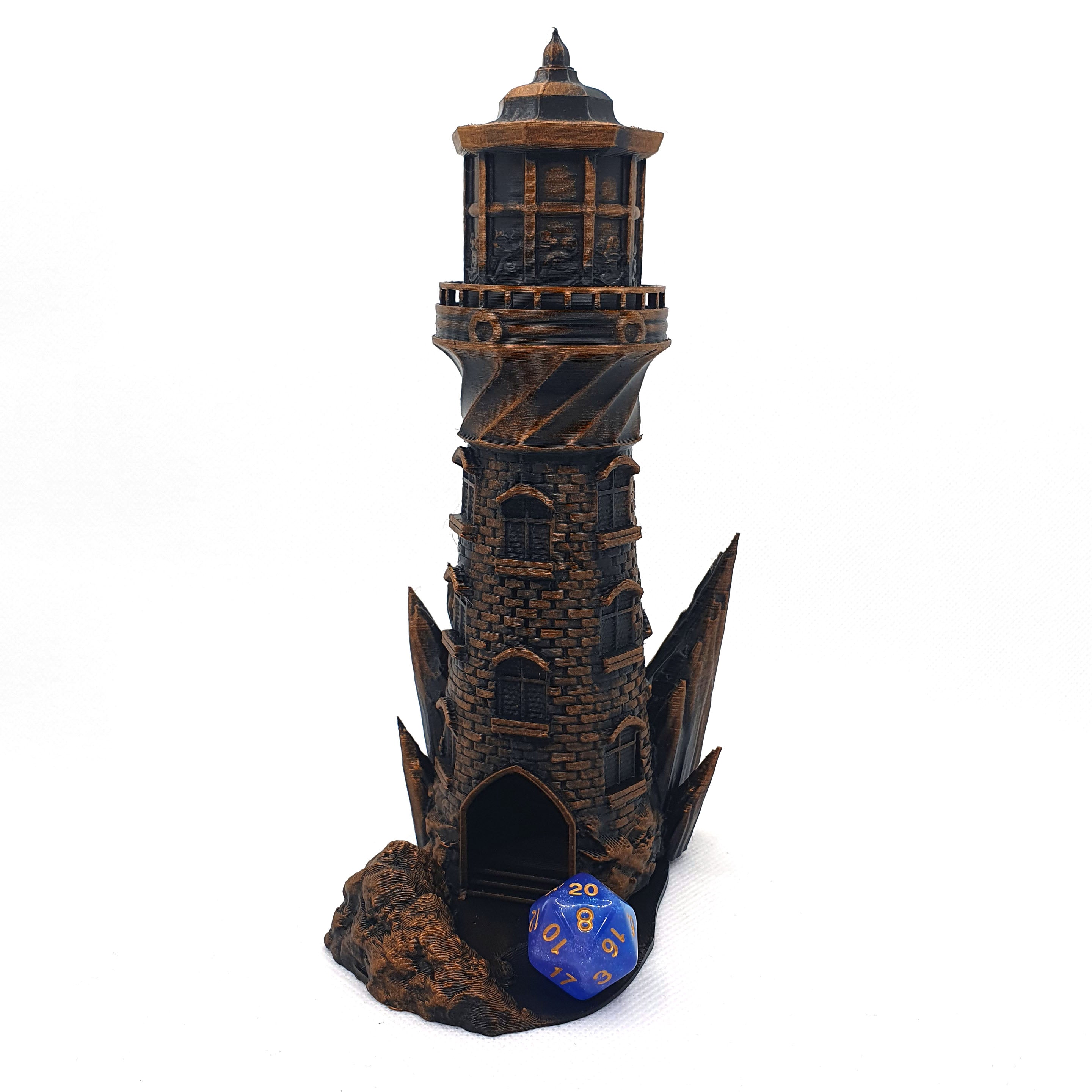 Lighthouse Tiny Dice Tower – BlueCyborg.com