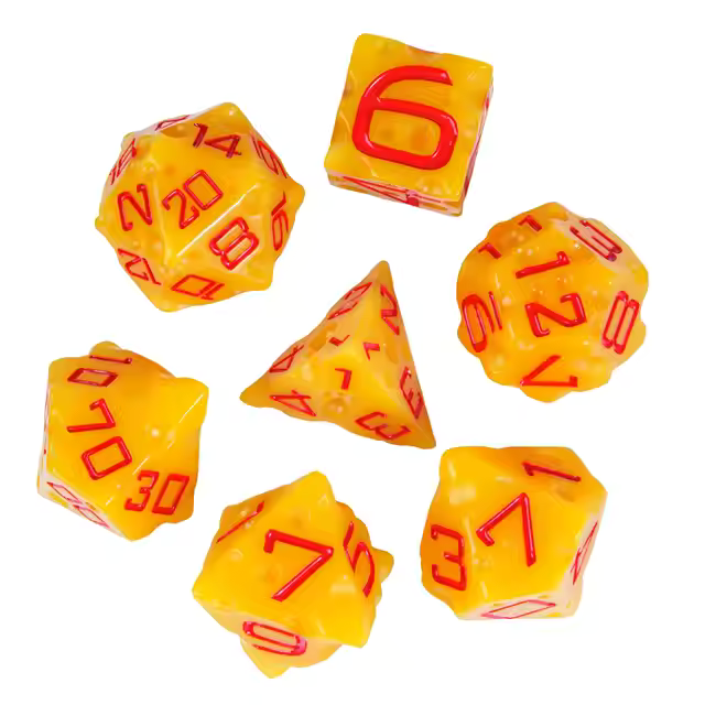 Cheese Dice - Resin Dice Set For D&D & Pathfinder TTRPG Role Playing ...