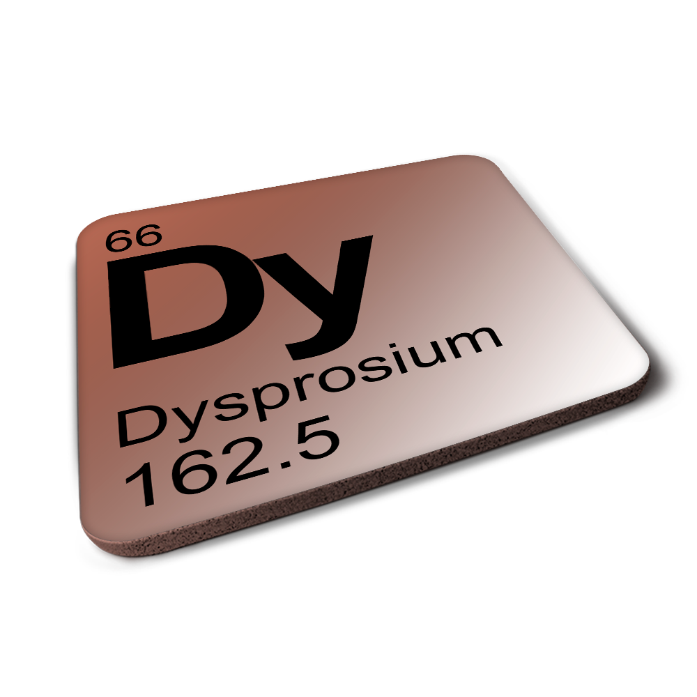 Dysprosium (Dy) - Periodic Table Element Coaster – BlueCyborg.com