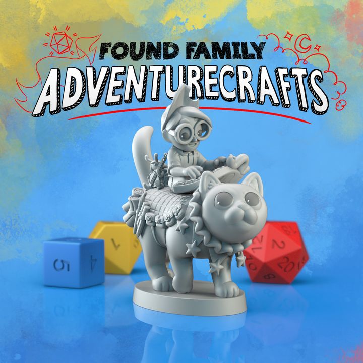 Creative Cat & Funky Friends Oversized Miniature for D&D, Shapeways ...
