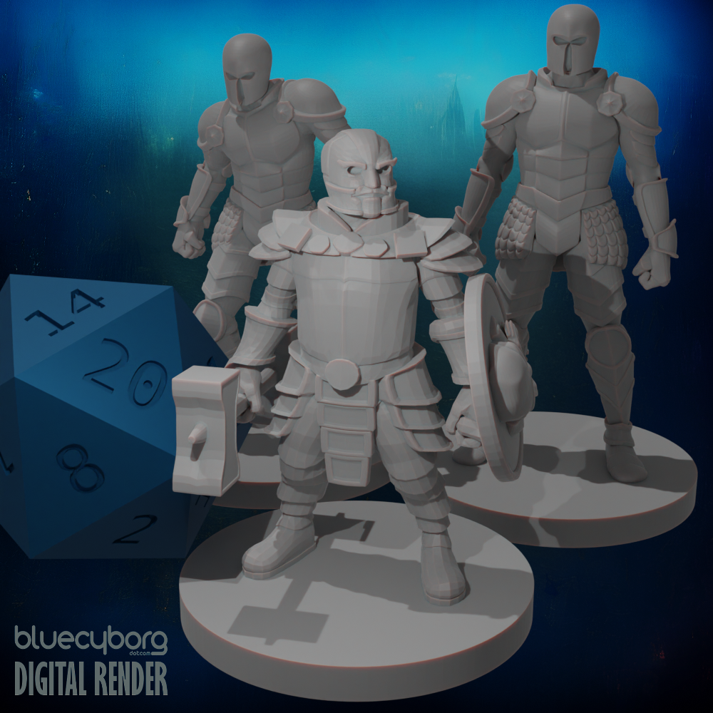Animated Armour 28mm Scale Miniature for D&D, Shapeways, Pathfinder and ...