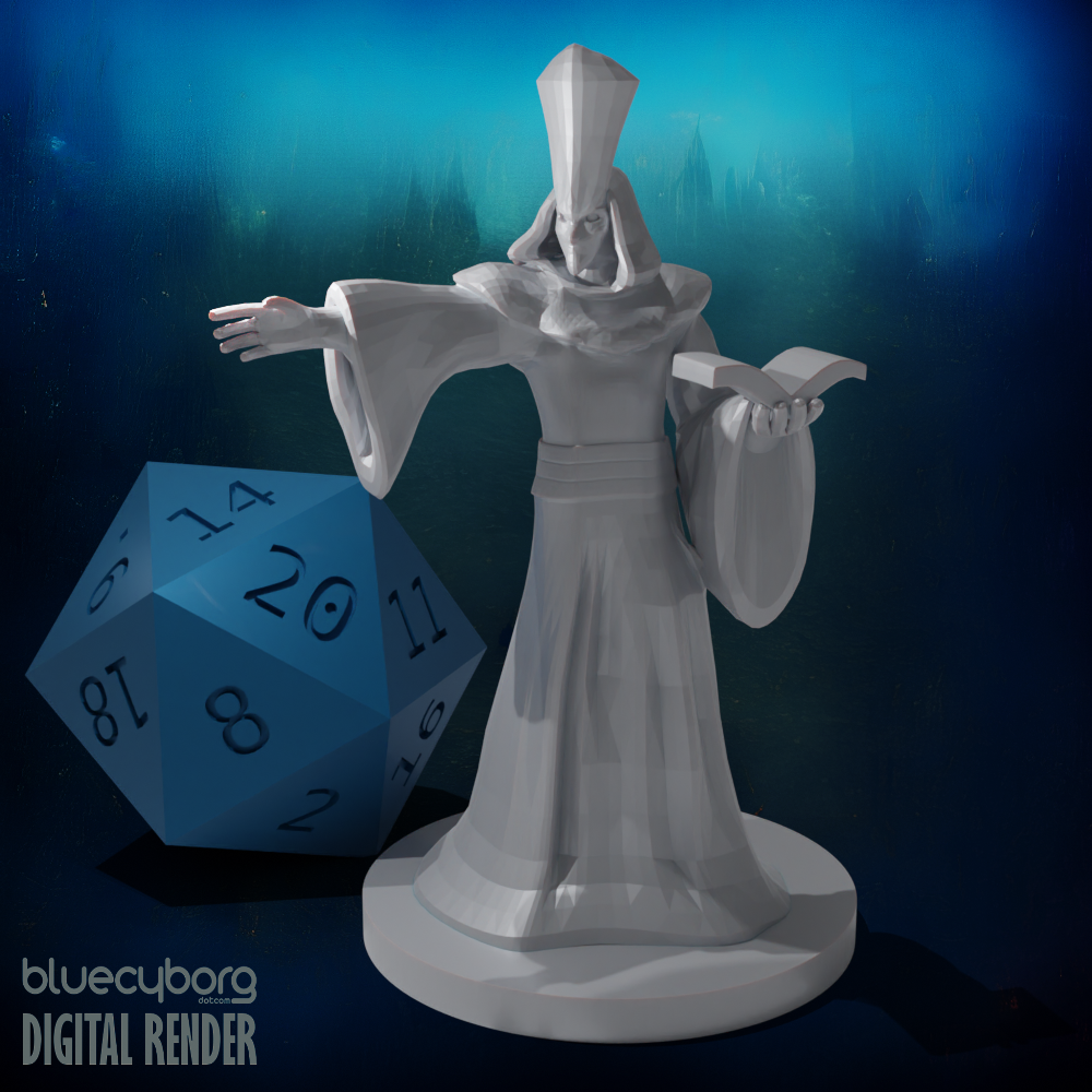 Ceremonial Mask Caster 28mm Scale Miniature for D&D, Shapeways ...