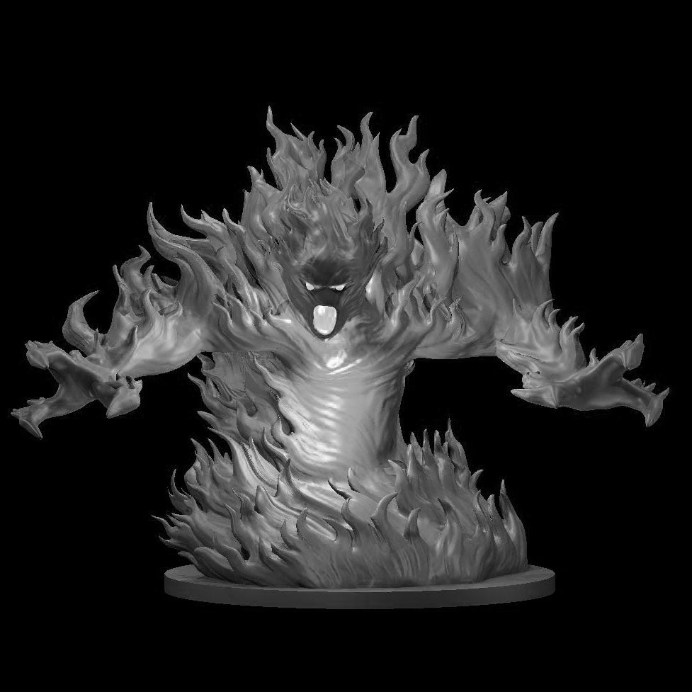 Fire Elemental 28mm Scale Miniature for D&D, Shapeways, Pathfinder and ...