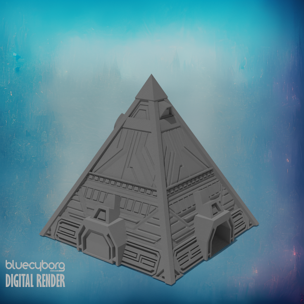 Alien Pyramid Dice Tower – BlueCyborg.com