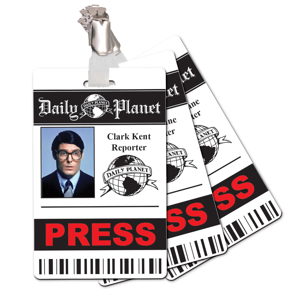 Daily Planet Press Pass Cosplay ID Card – BlueCyborg.com