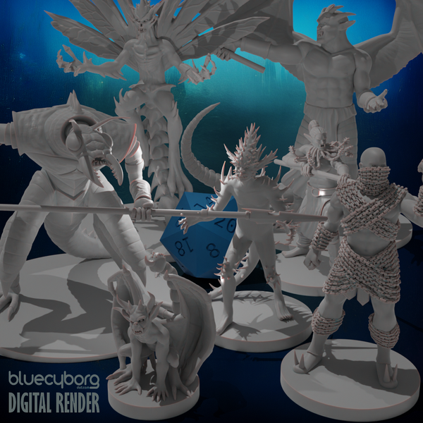 Devils 28mm Scale Miniature for D&D, Shapeways, Pathfinder and Other ...