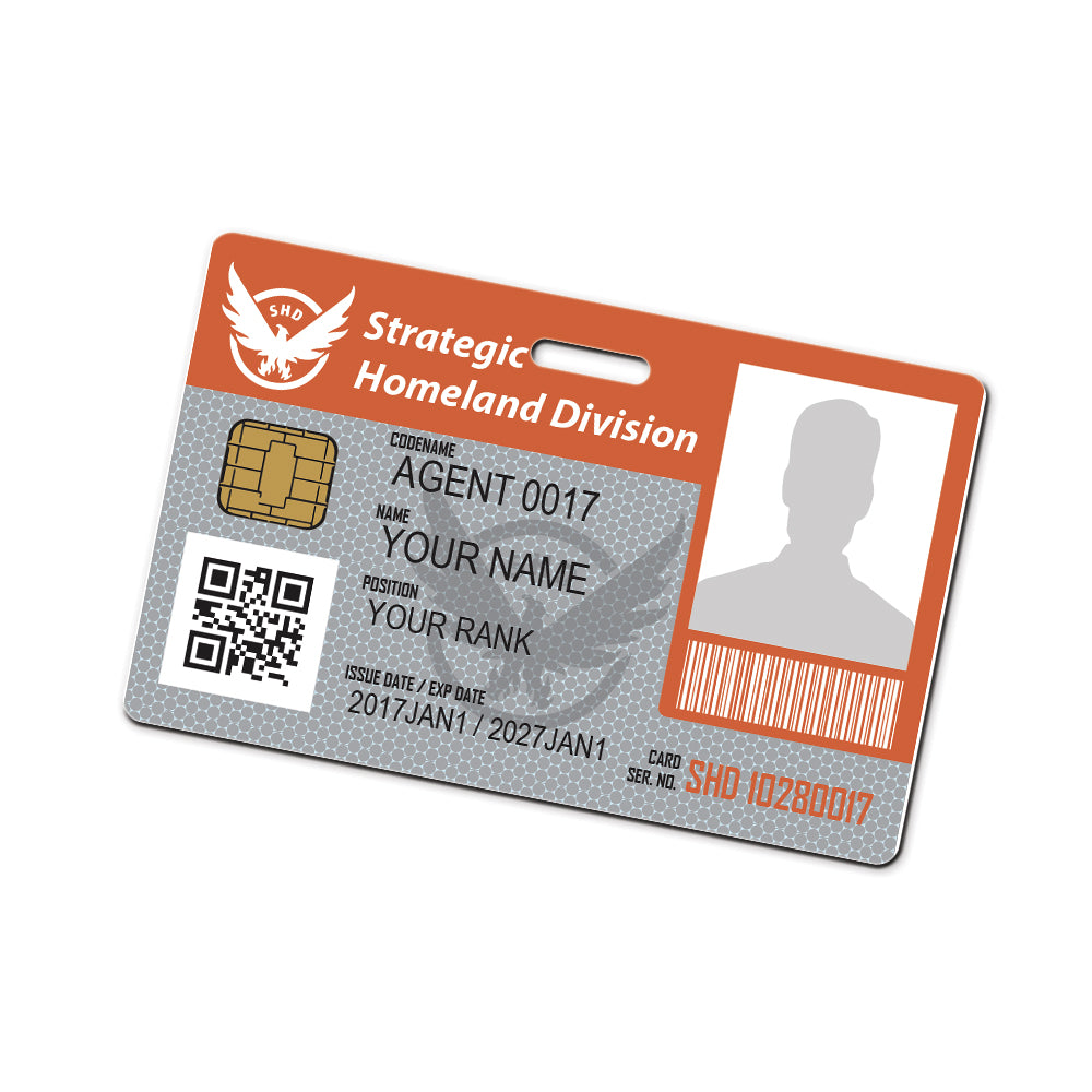 Strategic Homeland Division Personalised Cosplay ID – BlueCyborg.com